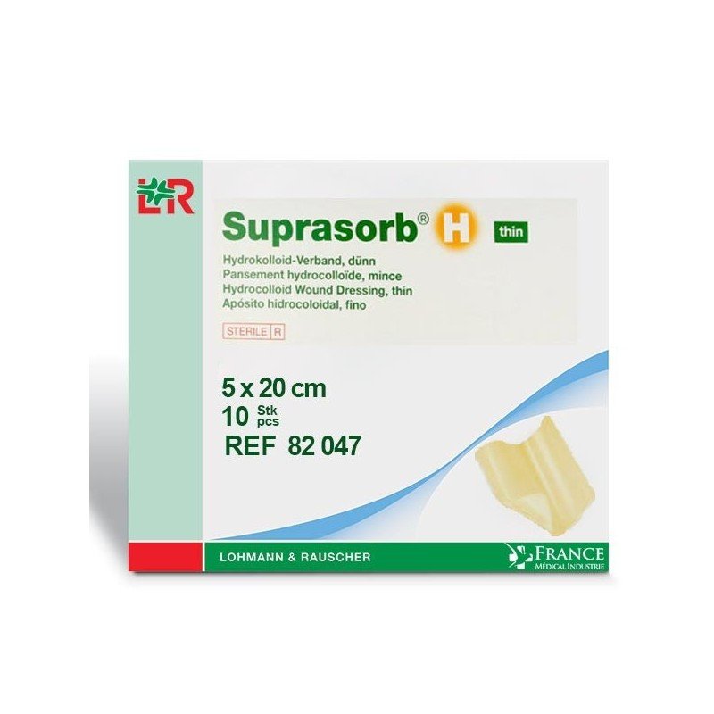 Pansement hydrocolloide fin super absorbant 5 x 20 cm boite de 10